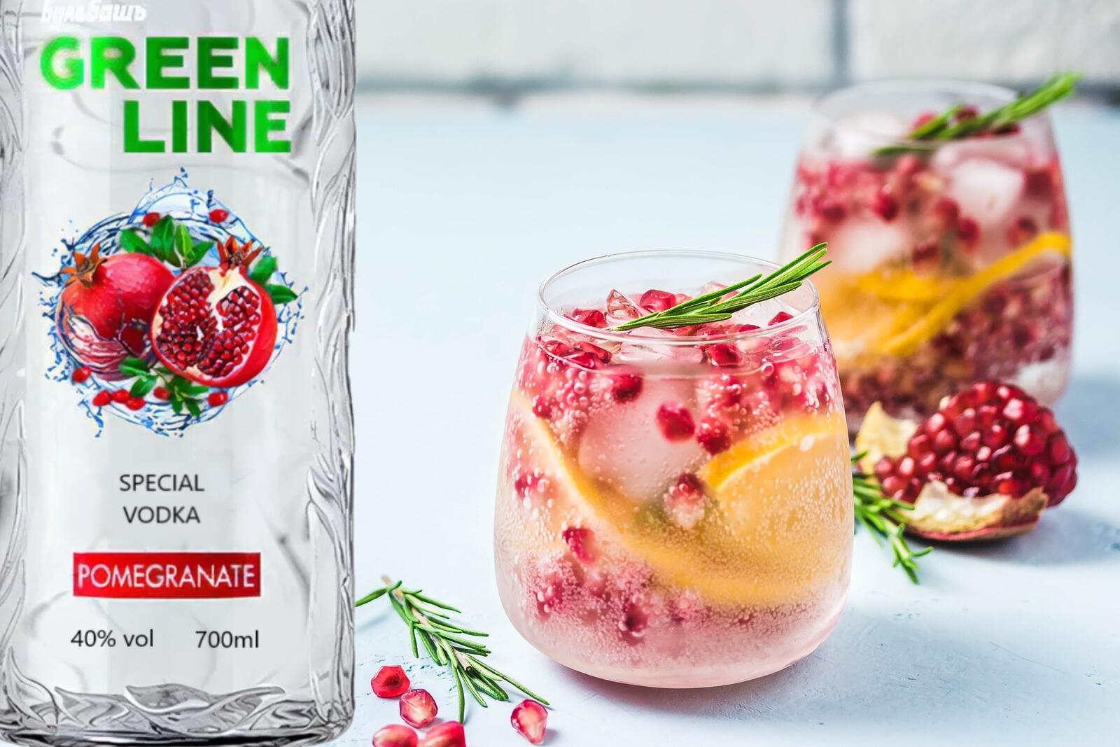 Comprar Vodka Greenline Pomegranate - Romã -700ml