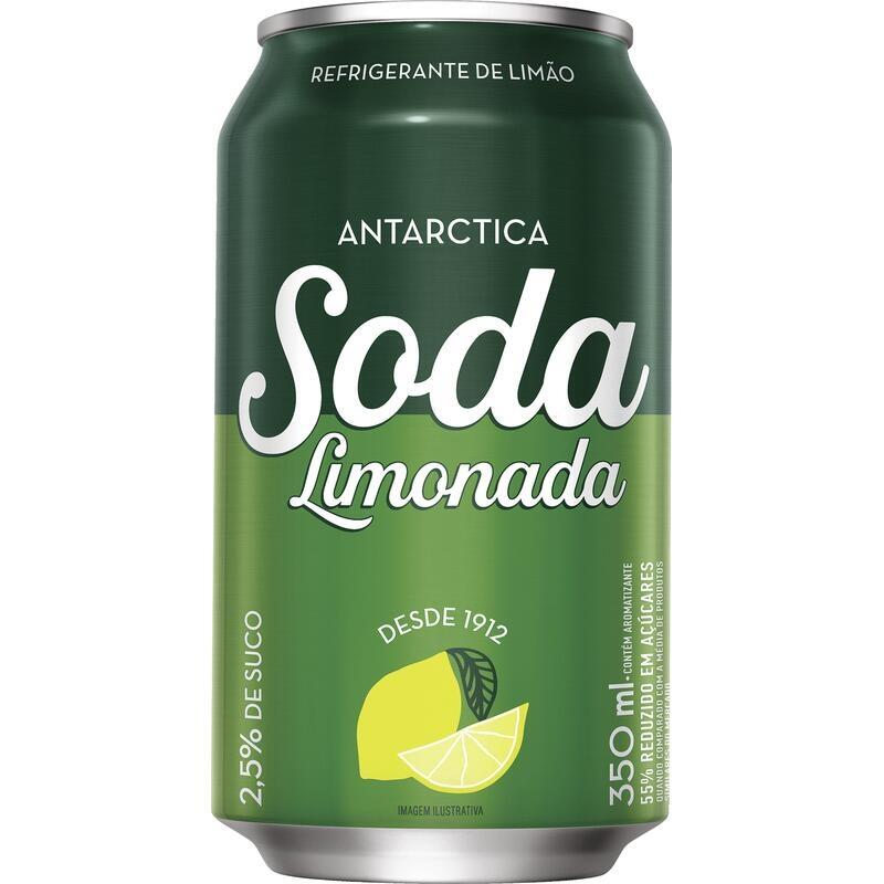 Comprar REFRIGERANTE ANTARCTICA SODA LIMONADA LATA 350ML - R$3,31
