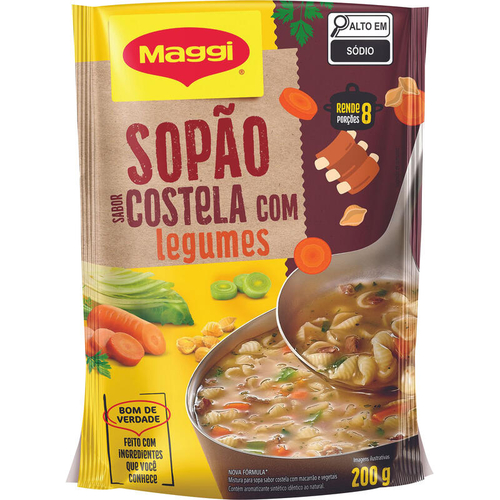 Comprar SOPAO MAGGI COSTELA 200G - R$7,04 - Facily