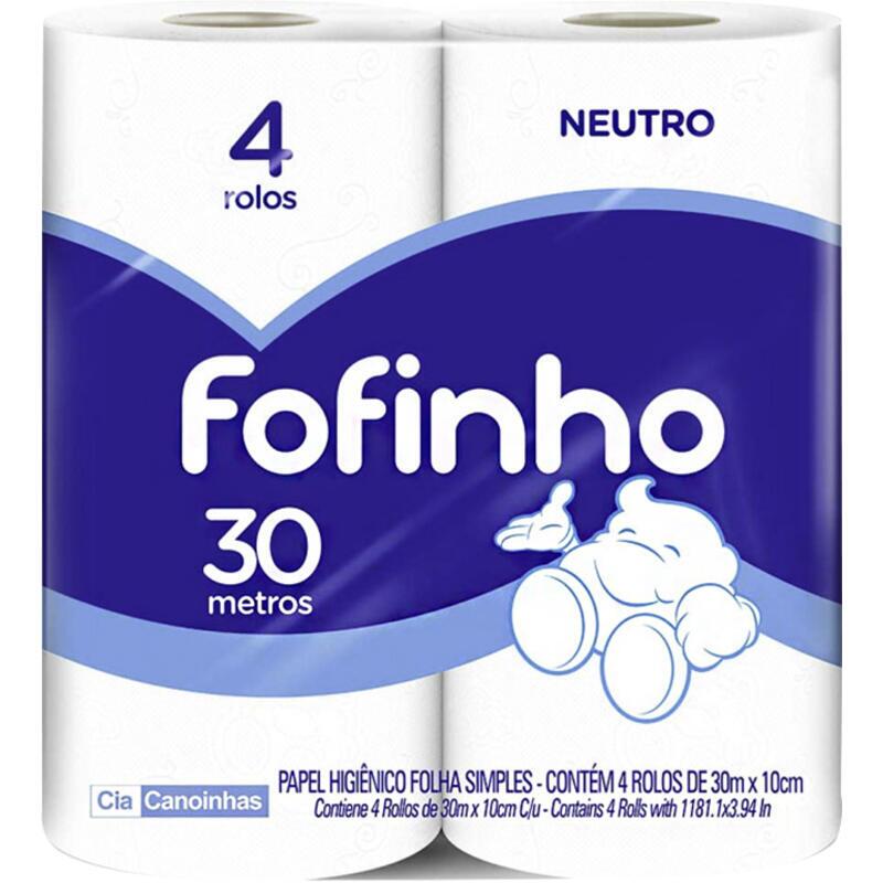 Comprar PAPEL HIGIENICO FOFINHO FSAQ 30M 4R30M - R$4,19 - Facily