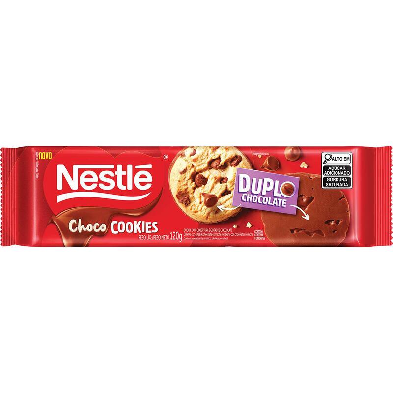 Comprar BISCOITO NESTLE CHOCO COOKIE DUPLO CHOC 120G - Facily