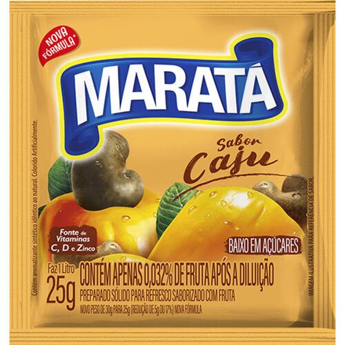 Comprar REFRESCO PO MARATA CAJU 25G - R$0,70 - Facily