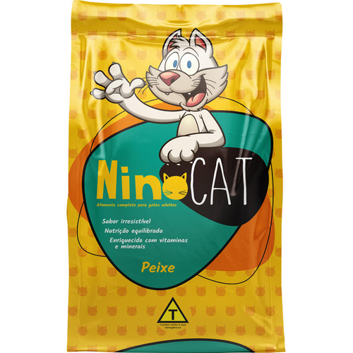 Comprar RACAO PARA GATOS NINO CAT PEIXE 6KG - R$58,74 - Facily