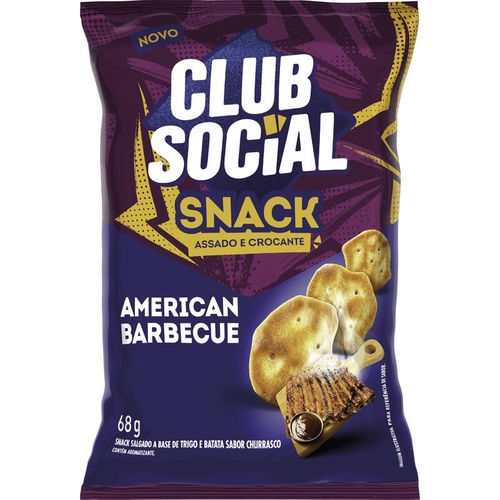 Comprar SNACK CLUB SOCIAL BARBECUE 68G - Facily