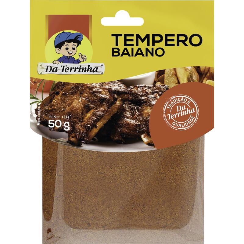Comprar TEMPERO BAIANO DA TERRINHA 50G - R$2,88 - Facily