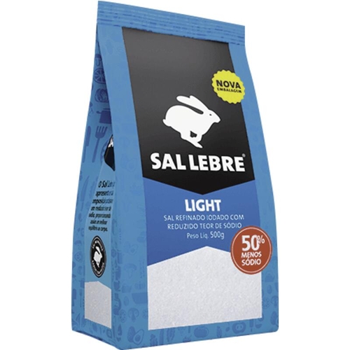 Comprar SAL LEBRE REFINADO LIGHT 500G - R$8,55 - Facily