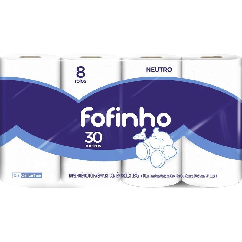 Comprar PAPEL HIGIENICO FOFINHO FSAQ 30M 8R30M - R$8,39 - Facily