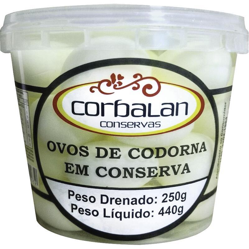 Comprar OVO CODORNA CONS.CORBALAN 250G - R$15,94