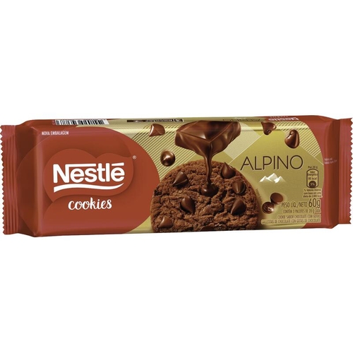 Comprar BISCOITO NESTLE ALPINO COOKIE 60G - R$2,77 - Facily
