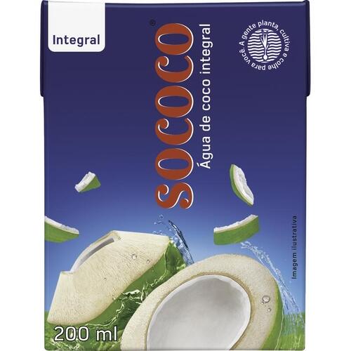 Comprar AGUA COCO SOCOCO TP 200ML - R$4,80 - Facily