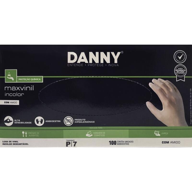 Comprar LUVA DANNY VINIL P 100UND - R$26,20 - Facily