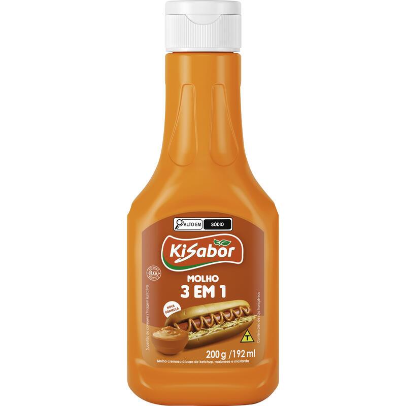 Comprar MOLHO 3 EM 1 KISABOR PET 200G - R$5,87