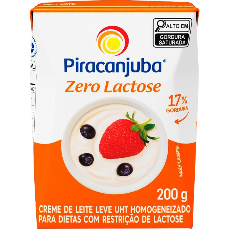 Comprar CREME LEITE ZERO LAC.PIRACANJUBA TP 200G - R$4,91