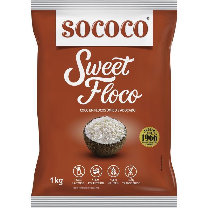 Comprar COCO FLOCOS SOCOCO 1KG - R$42,69 - Facily