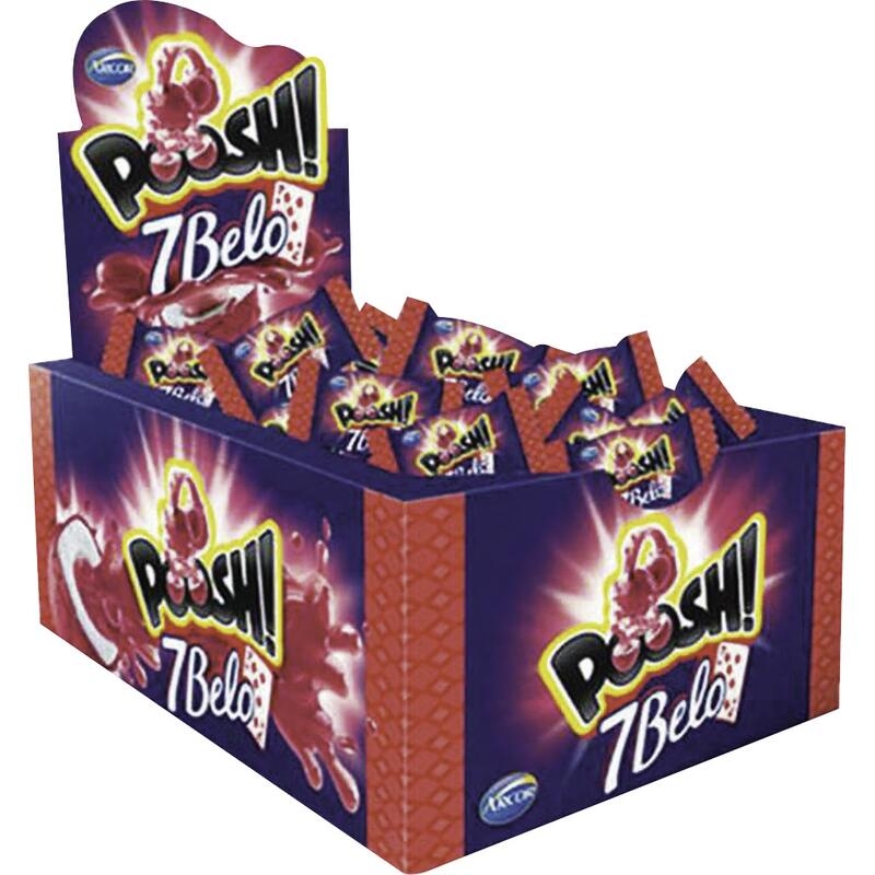Comprar CHICLETE ARCOR POOSH SETE BELO 200G - R$5,19 - Facily