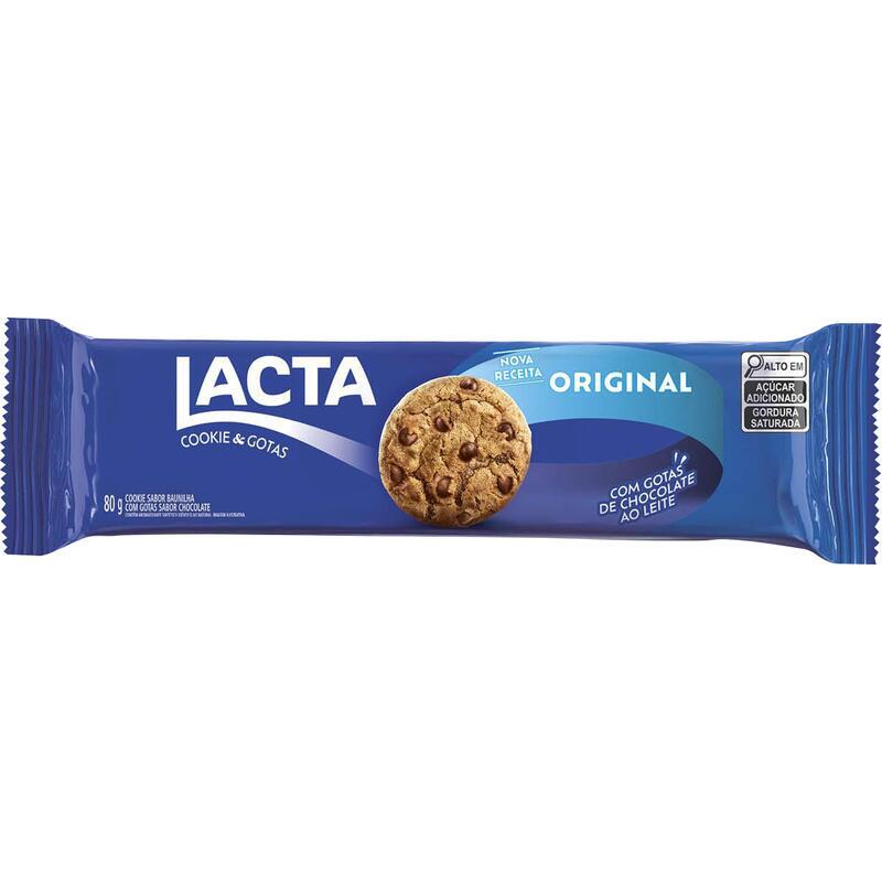 Comprar BISCOITO LACTA COOKIES AO LEITE 80G - R$4,91