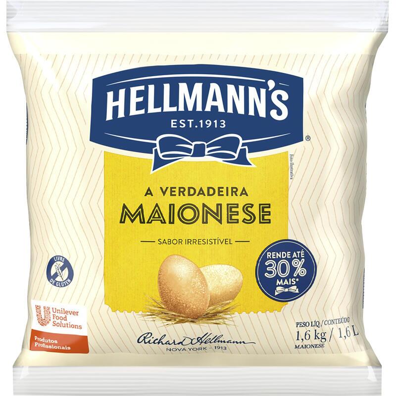 Comprar MAIONESE HELLMANNS BAG 1,6KG - R$31,57 - Facily
