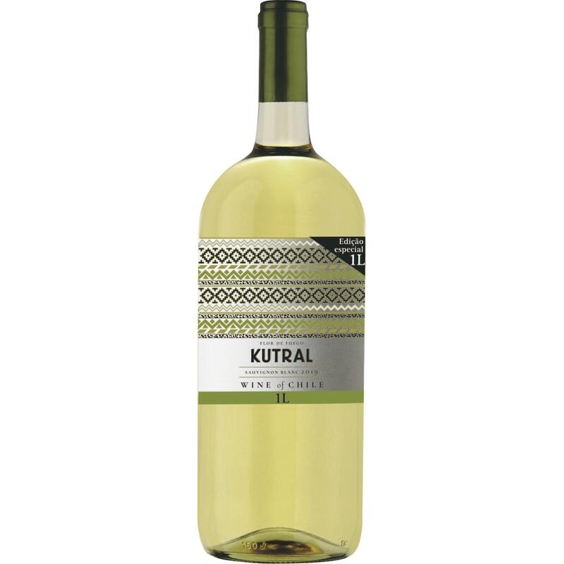 Comprar VINHO CHILENO KUTRAL SAUVIG.BLANC 1L - R$26,64 - Facily