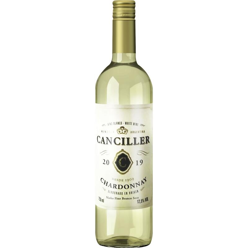 Comprar VINHO ARGENTINO CANCILLER CHARDONNAY 750ML - R$27,71 - Facily