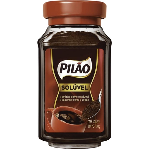 Comprar CAFE PILAO SOLUVEL TIPO COADO 100G - R$23,43 - Facily