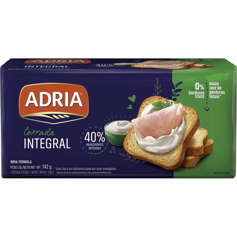 Comprar TORRADA ADRIA INTEGRAL 142G - R$4,23 - Facily