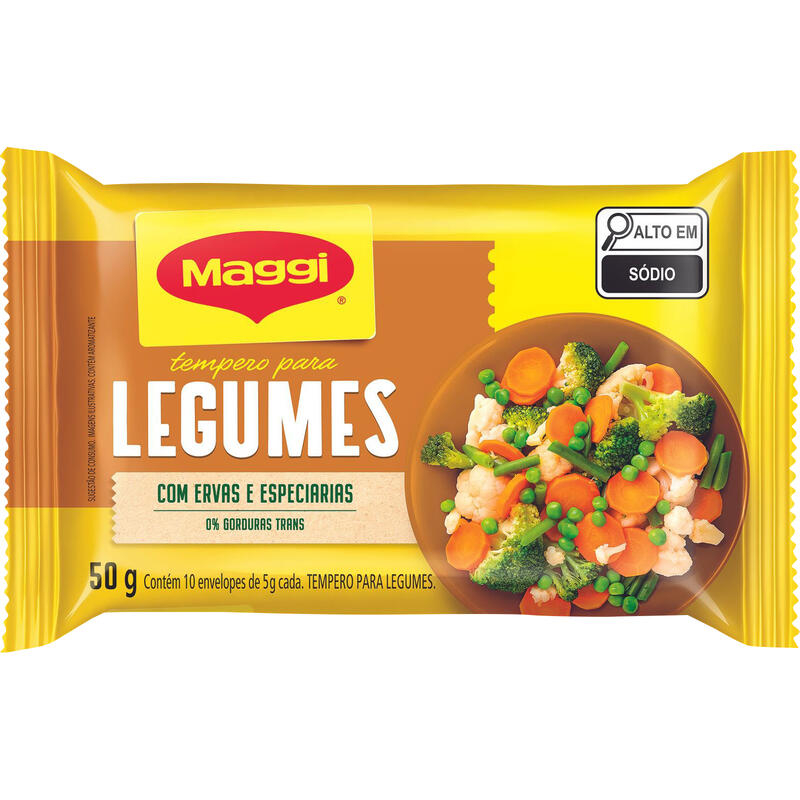 Comprar TEMPERO MAGGI LEGUMES 50G - R$3,72 - Facily
