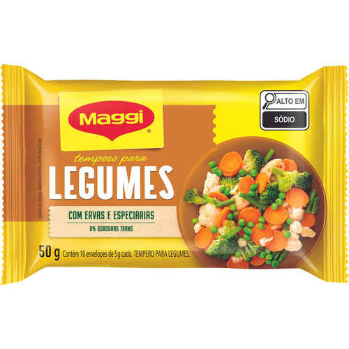 Comprar TEMPERO MAGGI LEGUMES 50G - R$3,72 - Facily