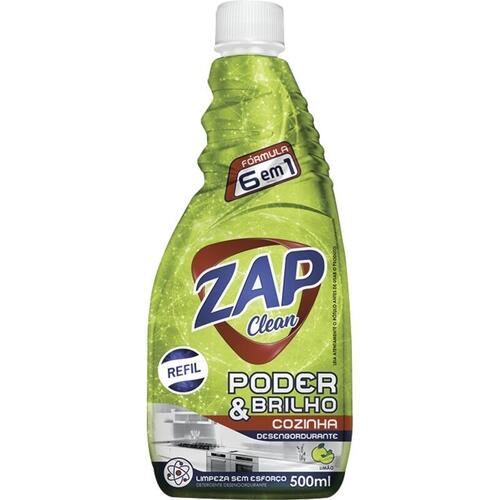 Comprar DESENGORDURANTE ZAP CLEAN LIMAO REFIL 500ML - R$7,65 - Facily