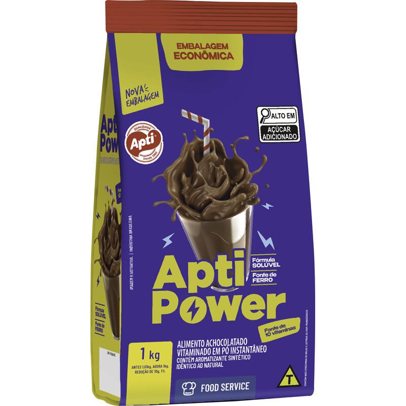 Comprar ACHOCOLATADO PO APTI POWER 1KG - R$14,86 - Facily