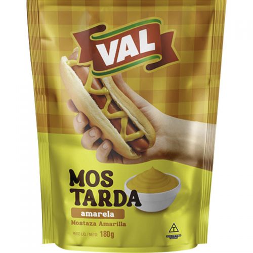 Comprar MOLHO MOSTARDA VAL SACHE 180G - R$2,45 - Facily