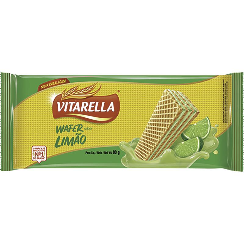 Comprar BISCOITO VITARELLA WAFER LIMAO 80G - R$2,62 - Facily