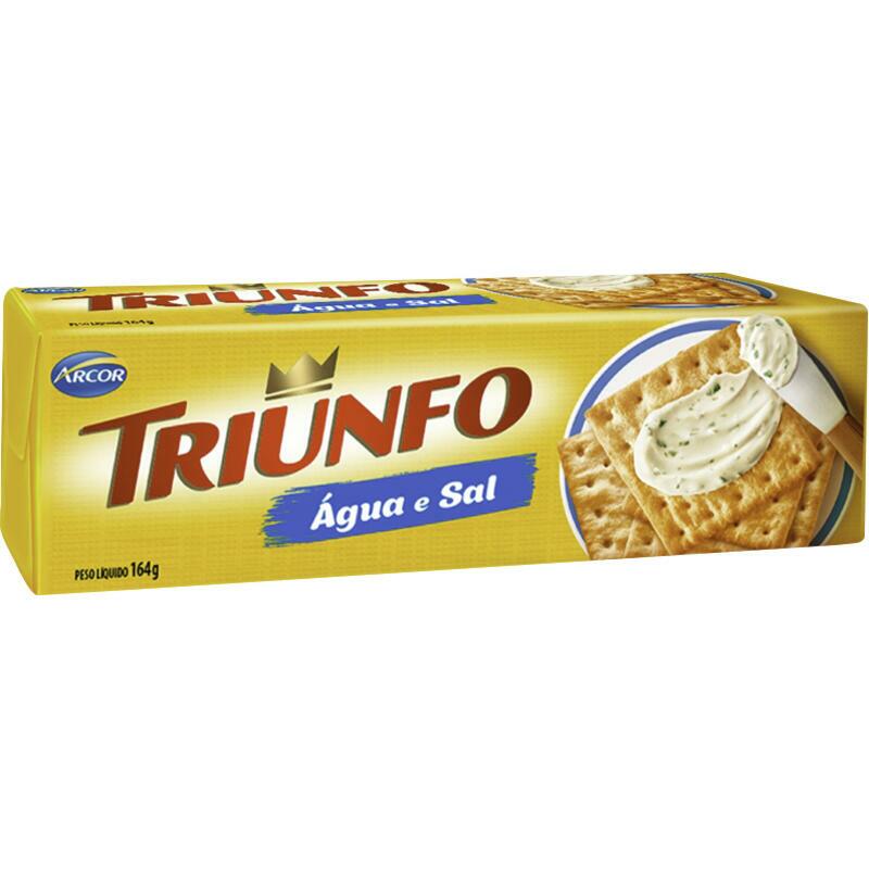 Comprar BISCOITO TRIUNFO AGUA E SAL 164G - R$2,56 - Facily