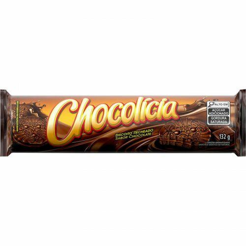 Comprar BISCOITO CHOCOLICIA RECH.CHOCOLATE 132G - R$5,77 - Facily
