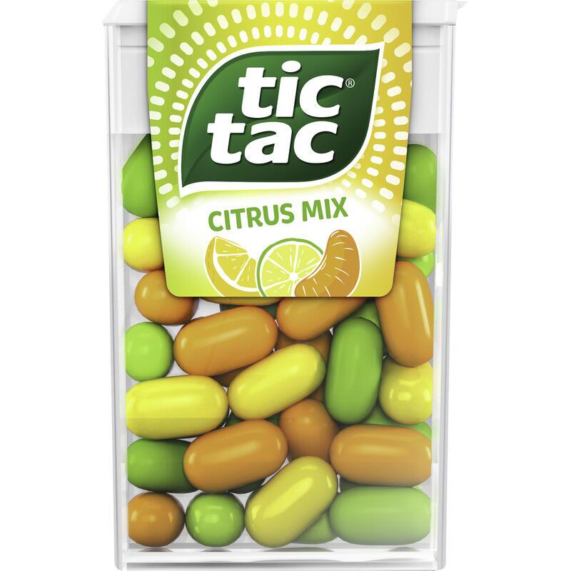 Comprar PASTILHA TIC TAC MIX CITRUS 14,5G - R$2,77