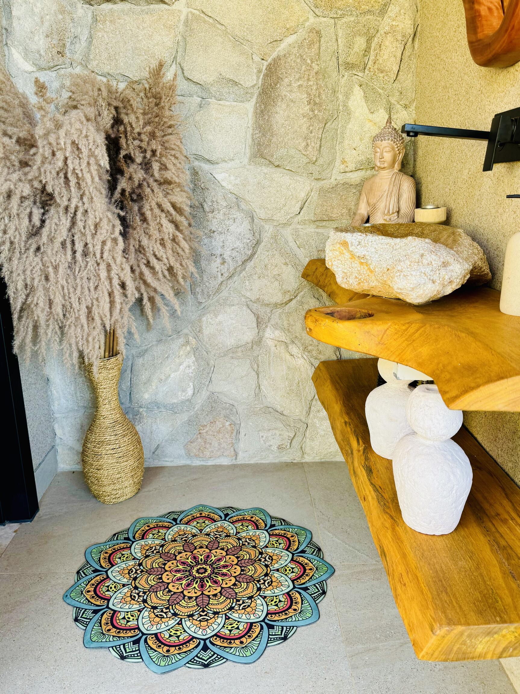 Tapete Mandala Lótus Mini Coloração Amarelo - Decore com Mandalas - a ...