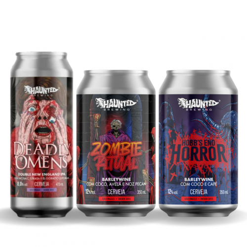 Comprar COMBO HAUNTED BREWING 3 CERVEJAS LATA - a partir de R$132,87