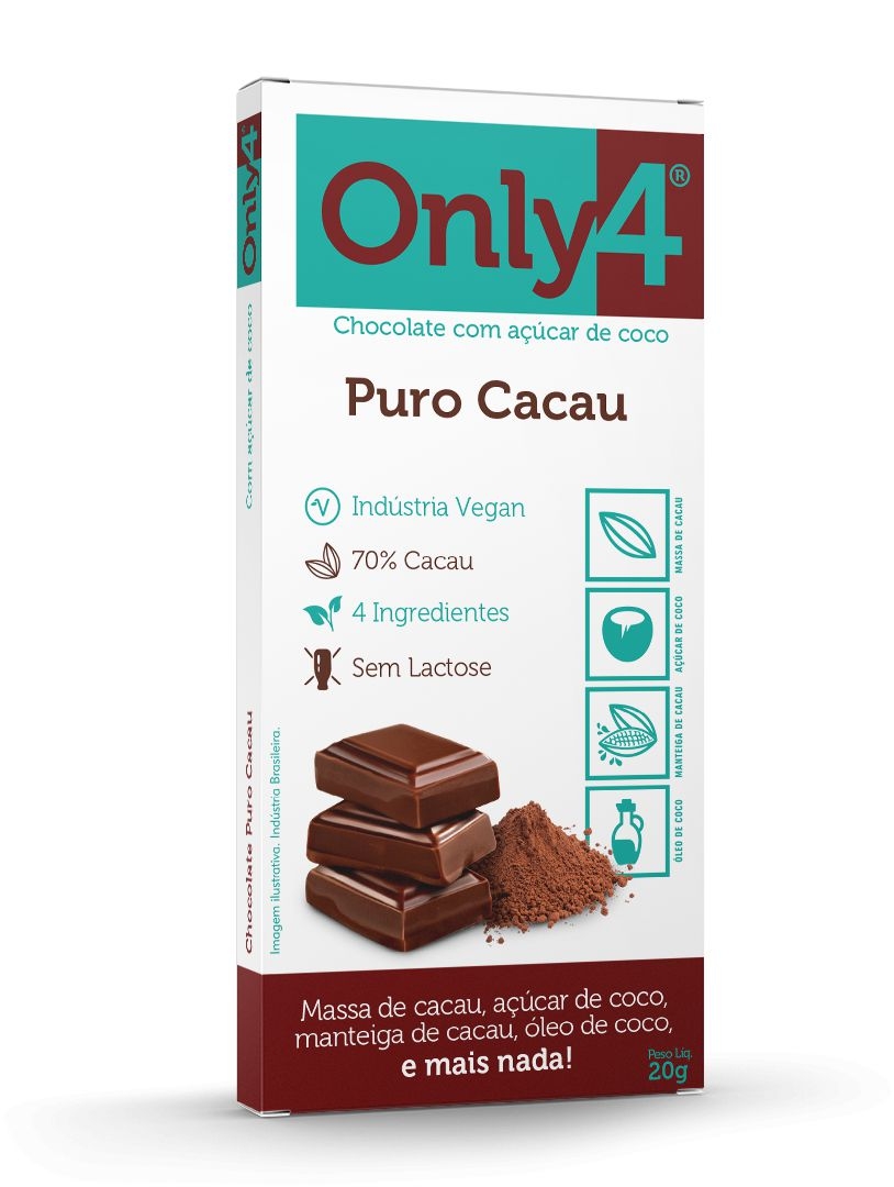 Only4 70% cacau 20g - a partir de R$10,98