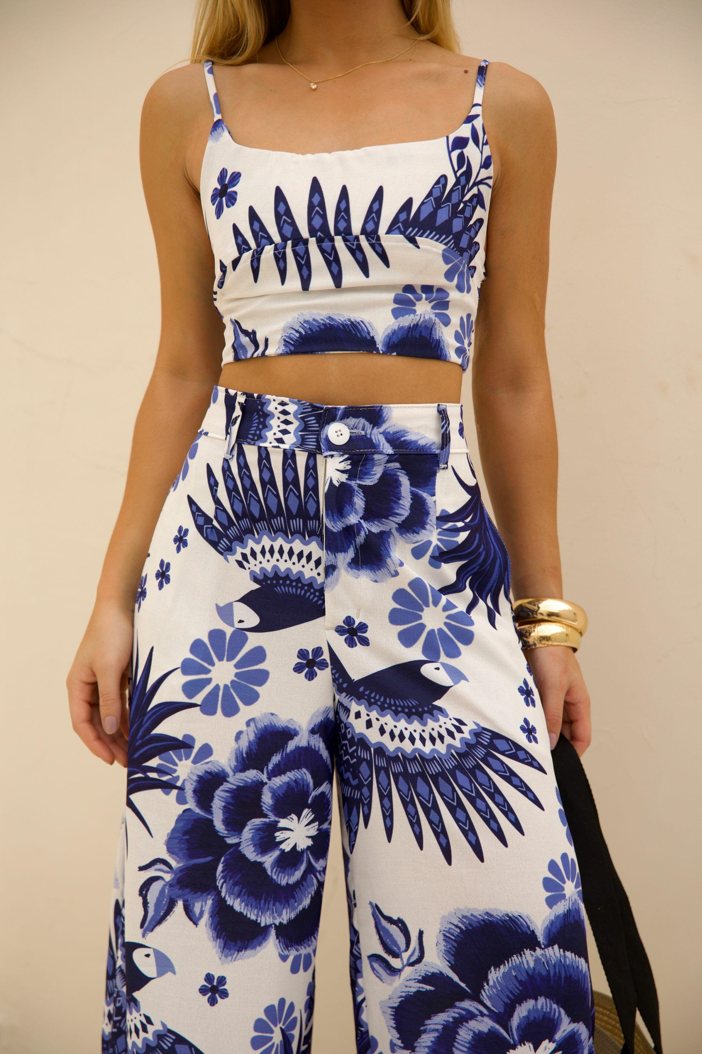 Comprar CONJUNTO LEONA ESTAMPADO - AZUL
