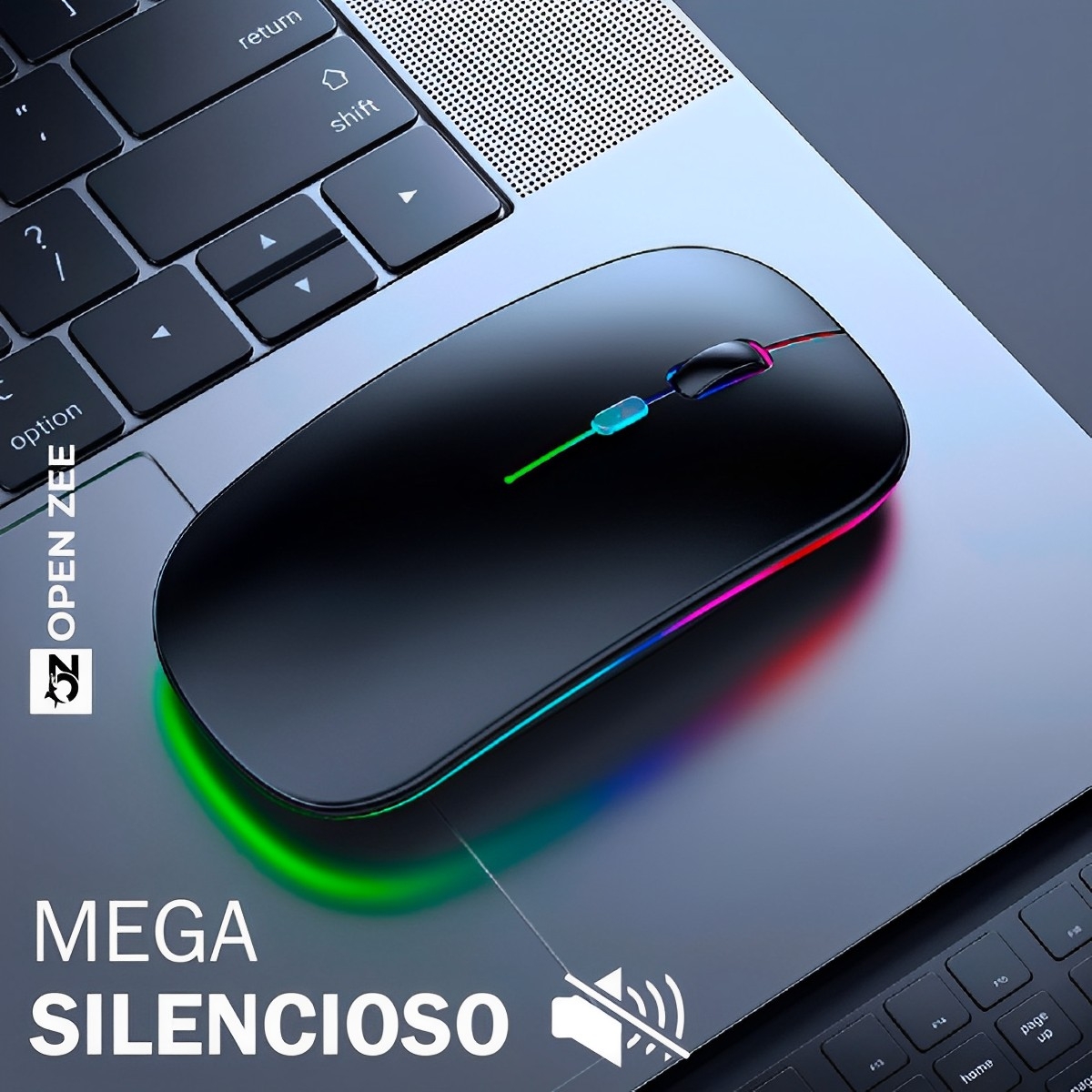 Mouse Sem Fio Recarregável Bluetooth Gamer 2.4 ghz Óptico | OPEN ZEE