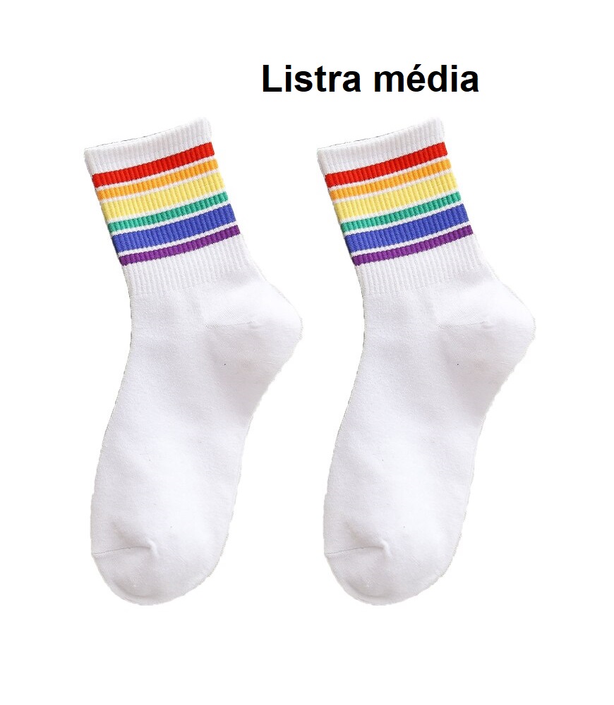 Comprar Meia listrada Rainbow - VISTASUACUECA
