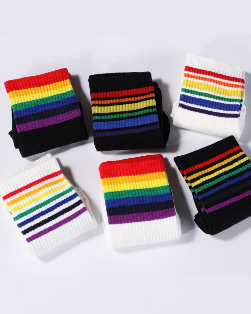 Comprar Meia listrada Rainbow - VISTASUACUECA