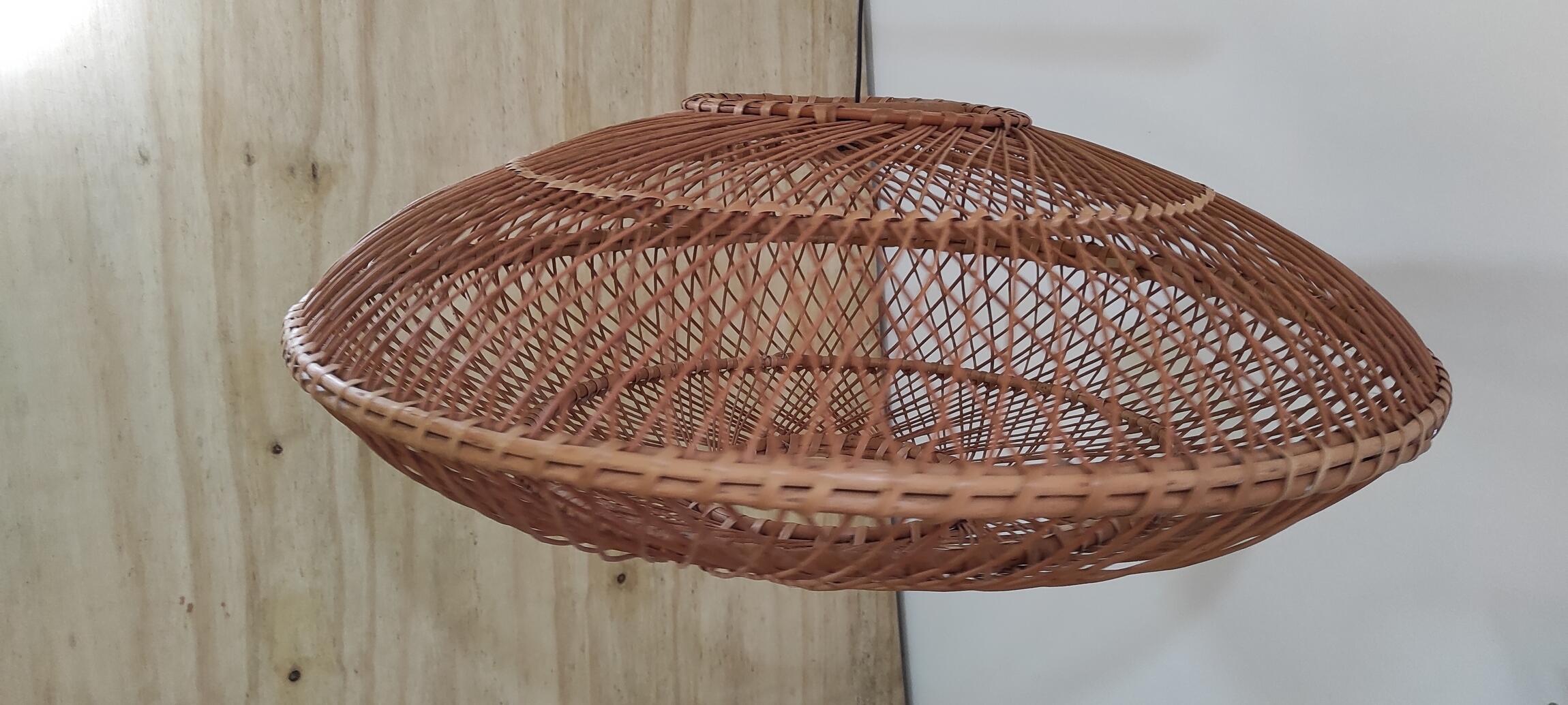 Comprar Luminária Disco em VIME G 80x30 - Cedro Vime