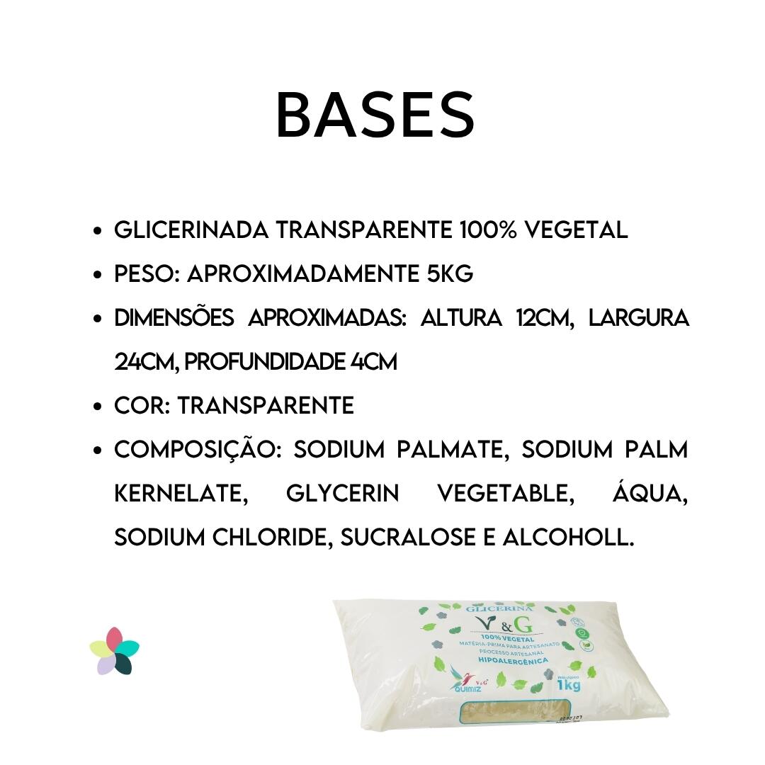 Base Glicerinada para Sabonete Transparente 100% Vegetal 5kg - a partir ...