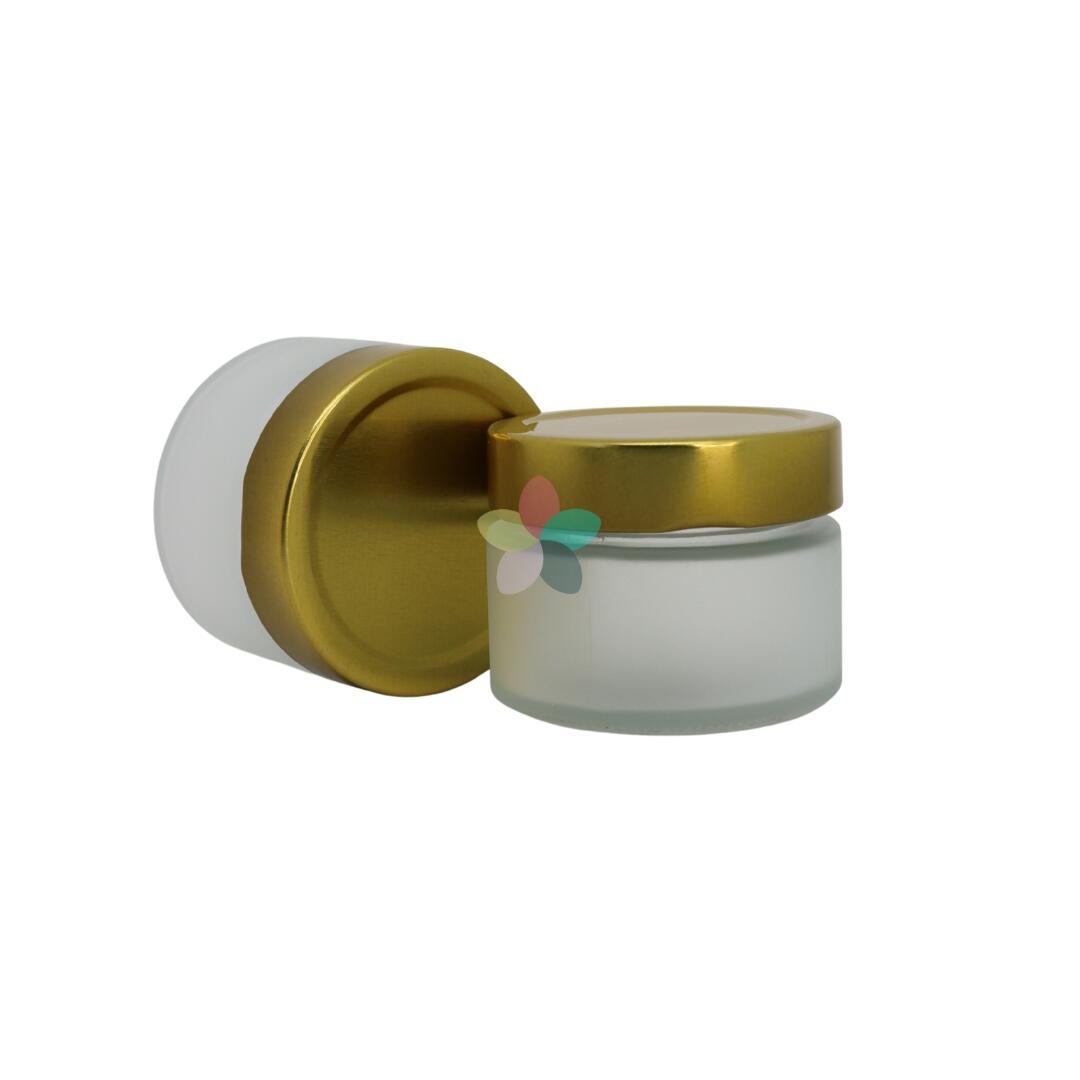Kit com 6 Potes de Vidro Mini Pianezza 150ml Fosco Dourado - a partir ...