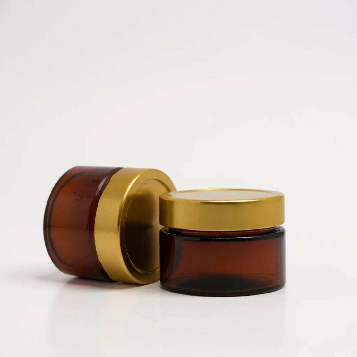 Kit com 6 Potes de Vidro Mini Pianezza 150ml ? Âmbar - a partir de R$54,72