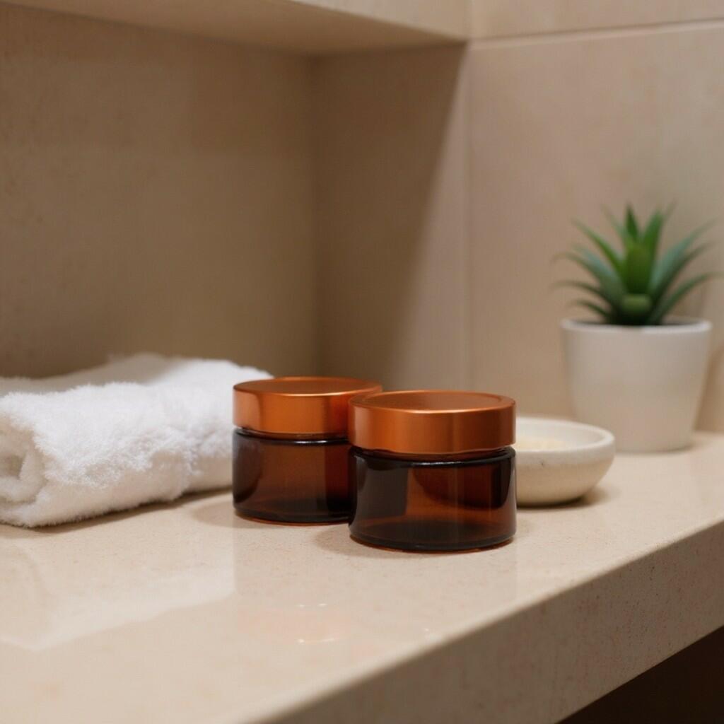 Kit com 12 Potes de Vidro Mini Pianezza 150ml ? Âmbar - a partir de R$98,72