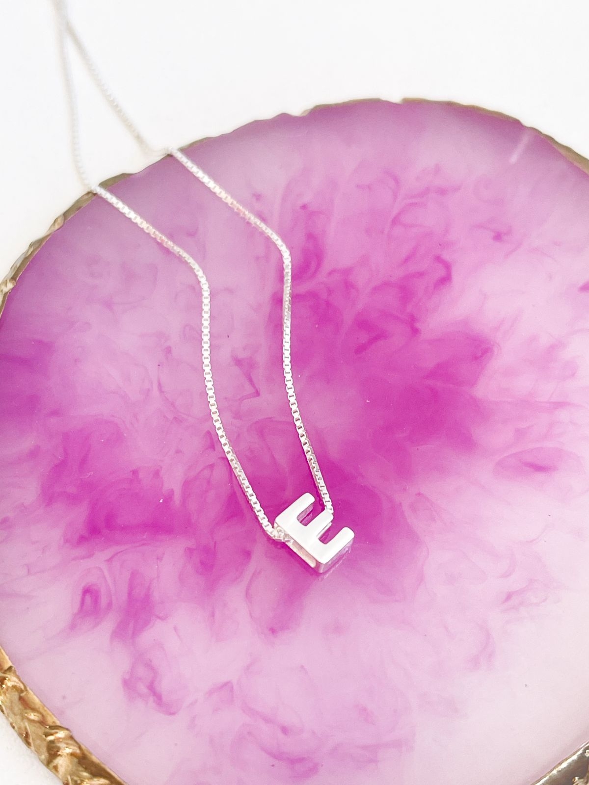 Comprar Colar Letra Inicial Corrente 40cm Prata 925 Clara - Ohana Joias ...