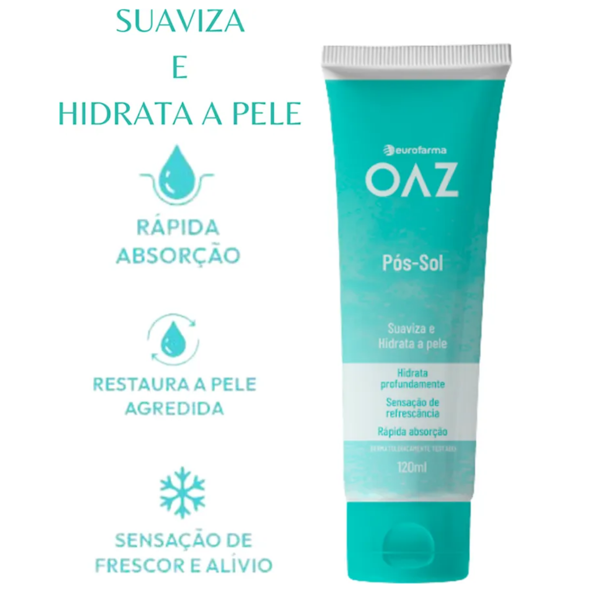Comprar Pós-Sol OAZ Gel 120ml - R$15,99