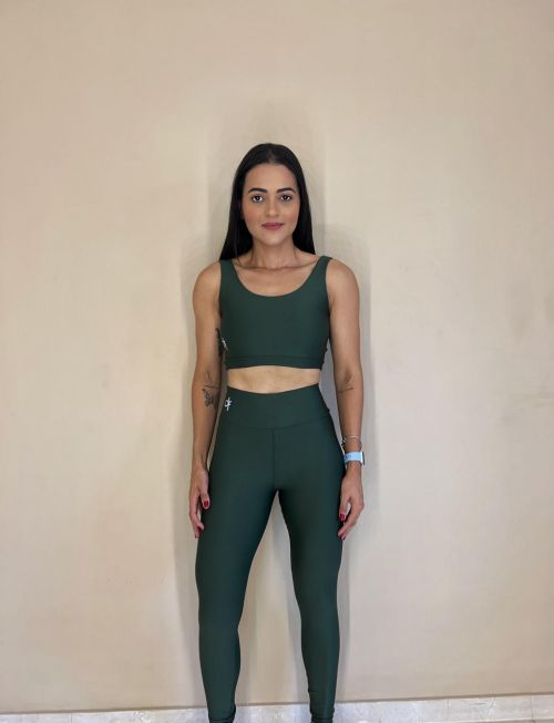 Comprar Conjunto Manu Verde Militar - Loja Deixa Fluir