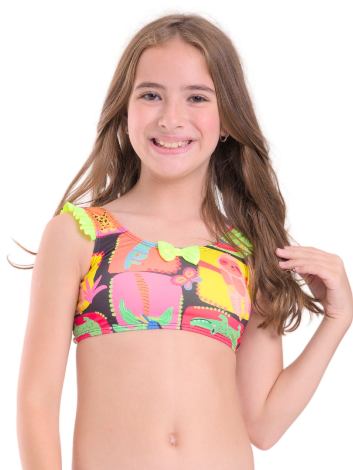 Comprar Top Babadinhos Biquíni Infantil Solenza Moda Praia - a partir de R$66,40 - Use Solenza ...